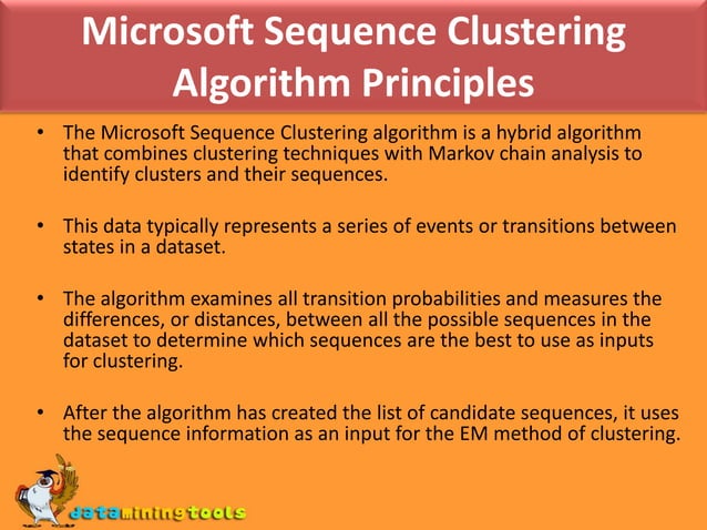 MS SQL SERVER: Microsoft sequence clustering and association rules MS SQL SERVER: Microsoft sequence clustering and association rules