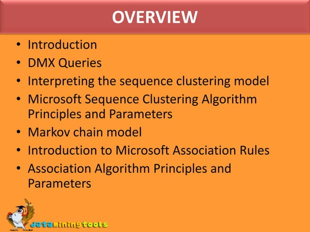 MS SQL SERVER: Microsoft sequence clustering and association rules MS SQL SERVER: Microsoft sequence clustering and association rules