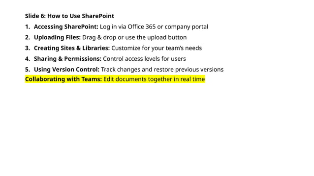 Microsoft Sharepoint introduction for beginner.pptx