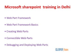 Microsoft sharepoint training in delhi | PPTX