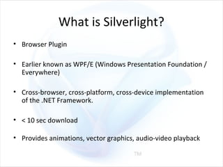 Microsoft (Silverlight) | PPT