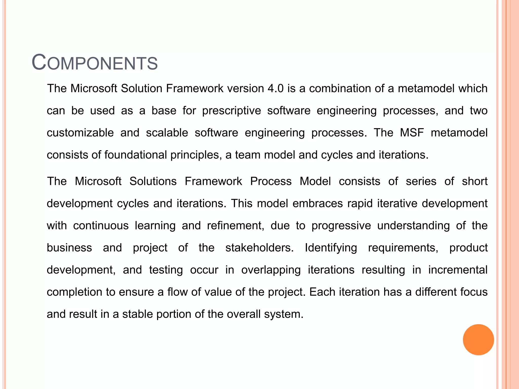 Microsoft solutions framework | PPTX