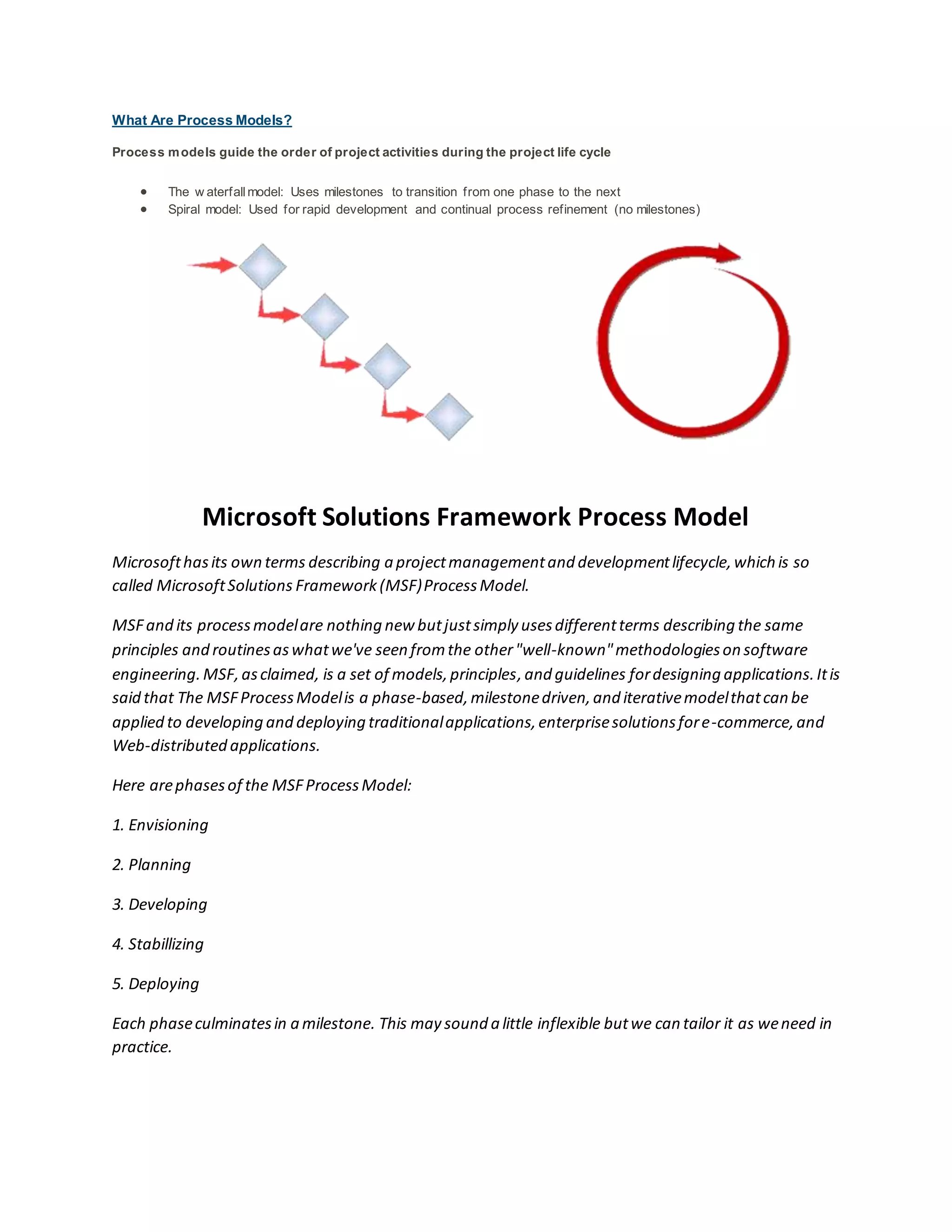 MSF process model | DOCX