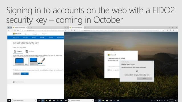 Microsofts Path To Passwordless Fido Authentication For Windows