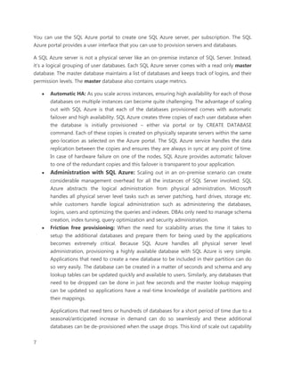 Microsoft SQL Azure - Scaling Out with SQL Azure Whitepaper | PDF