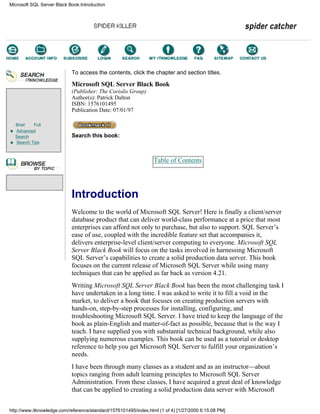 Blackbook microsoft sql server | PDF