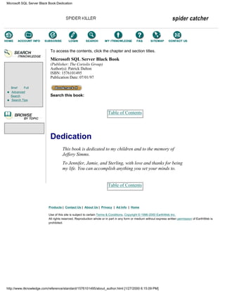 Blackbook microsoft sql server | PDF