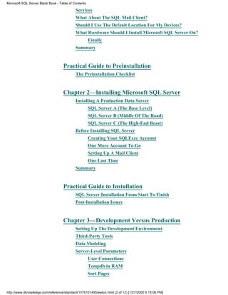 Blackbook microsoft sql server | PDF