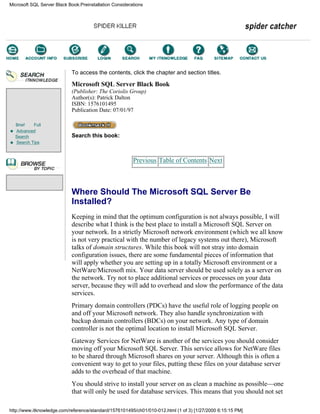 Blackbook microsoft sql server | PDF