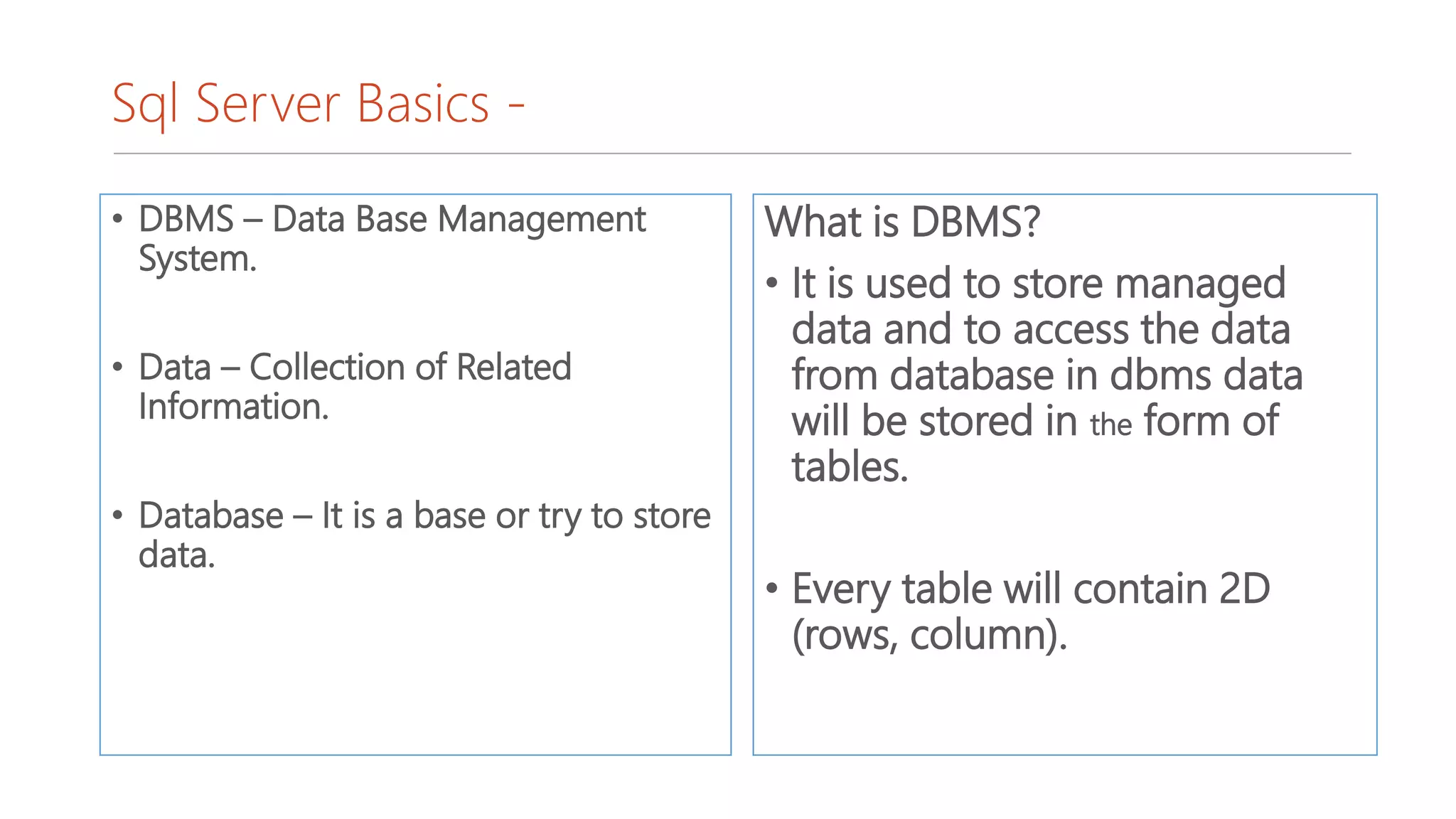 Microsoft SQL Server 2016 | PPTX