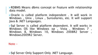 Microsoft SQL Server 2016 | PPTX