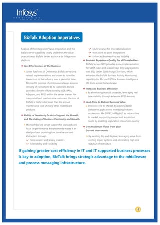 Infosys’ authors a whitepaper on Biztalk Server 2009 | PDF