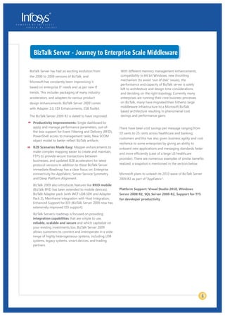 Infosys’ authors a whitepaper on Biztalk Server 2009 | PDF