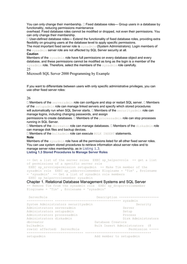 Microsoft sql server 2000 programming by example | PDF