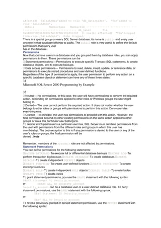 Microsoft sql server 2000 programming by example | PDF