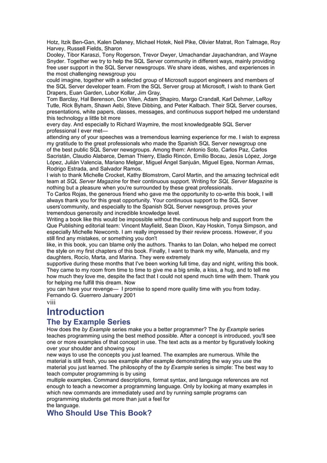 Microsoft Sql Server 2000 Programming By Example Pdf