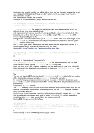 Microsoft sql server 2000 programming by example | PDF