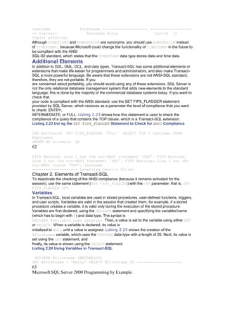Microsoft sql server 2000 programming by example | DOCX