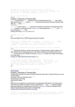 Microsoft sql server 2000 programming by example | DOCX
