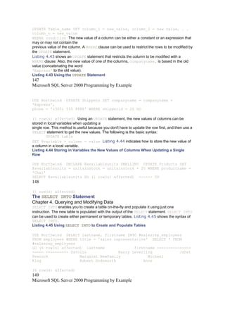 Microsoft sql server 2000 programming by example | PDF