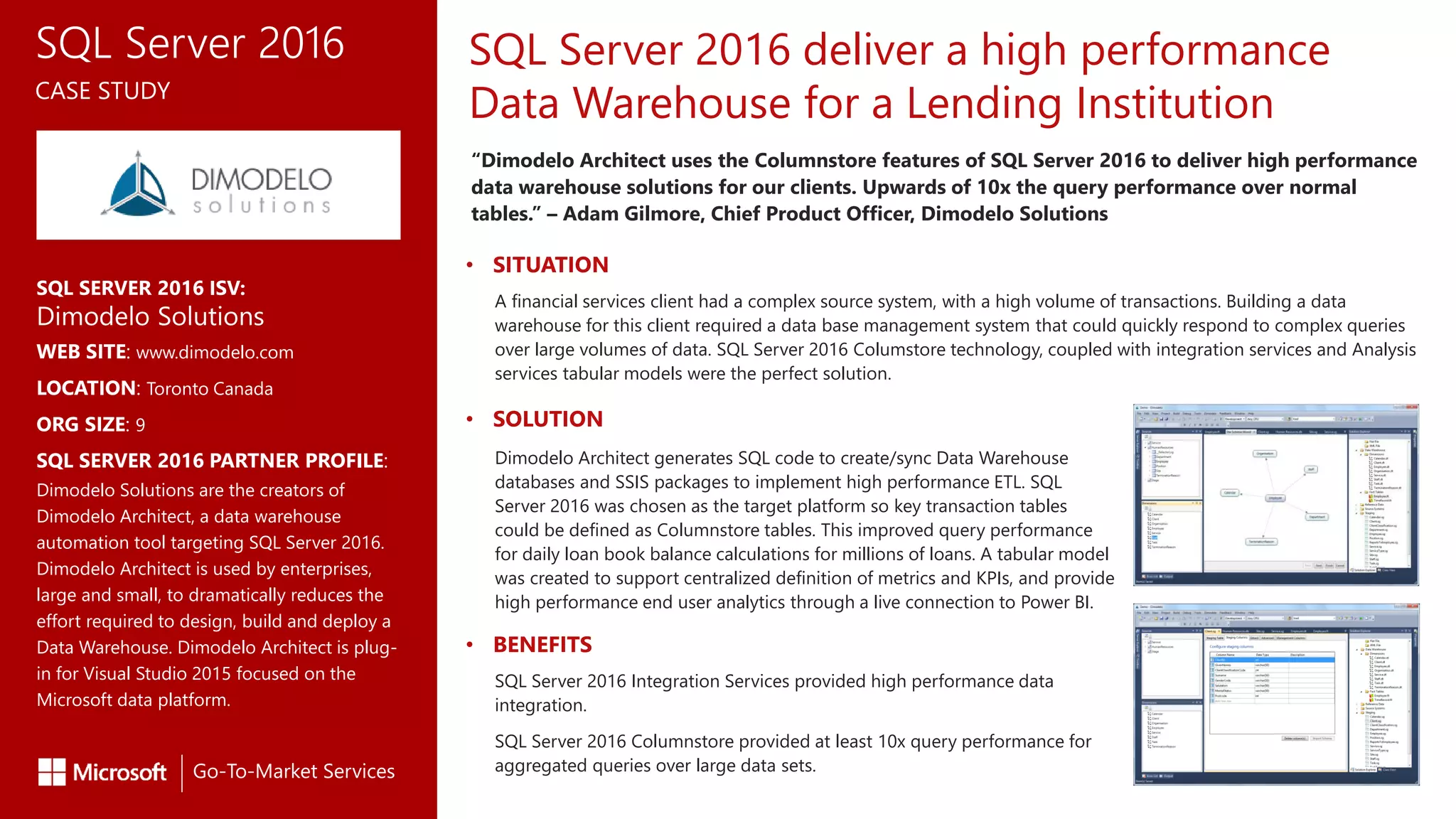 Microsoft SQL server 2016 Partner Mini Case Study - Dimodelo Solutions ...