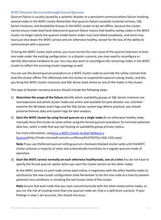 Microsoft SQL Server always on solutions guide for high availability ...