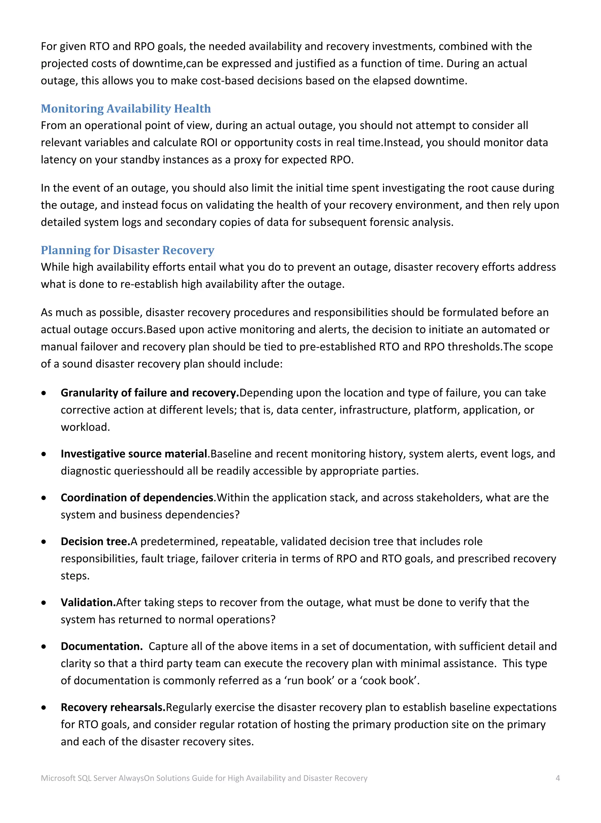 Microsoft sql server always on solutions guide for high availability ...