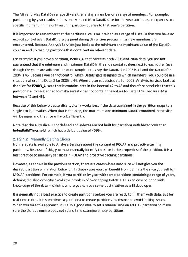 Microsoft sql server analysis services multidimensional performance and operations guide | PDF