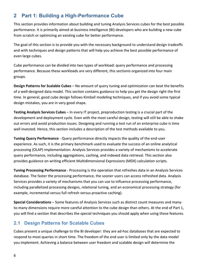 Microsoft sql server analysis services multidimensional performance and ...