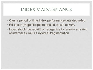 Microsoft sql server database administration | PPTX
