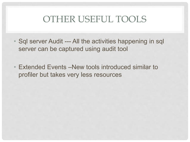 Microsoft Sql Server Database Administration Pptx Databases Computer Software And Applications
