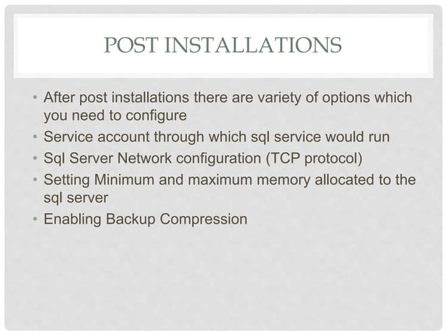Microsoft Sql Server Database Administration Pptx Databases