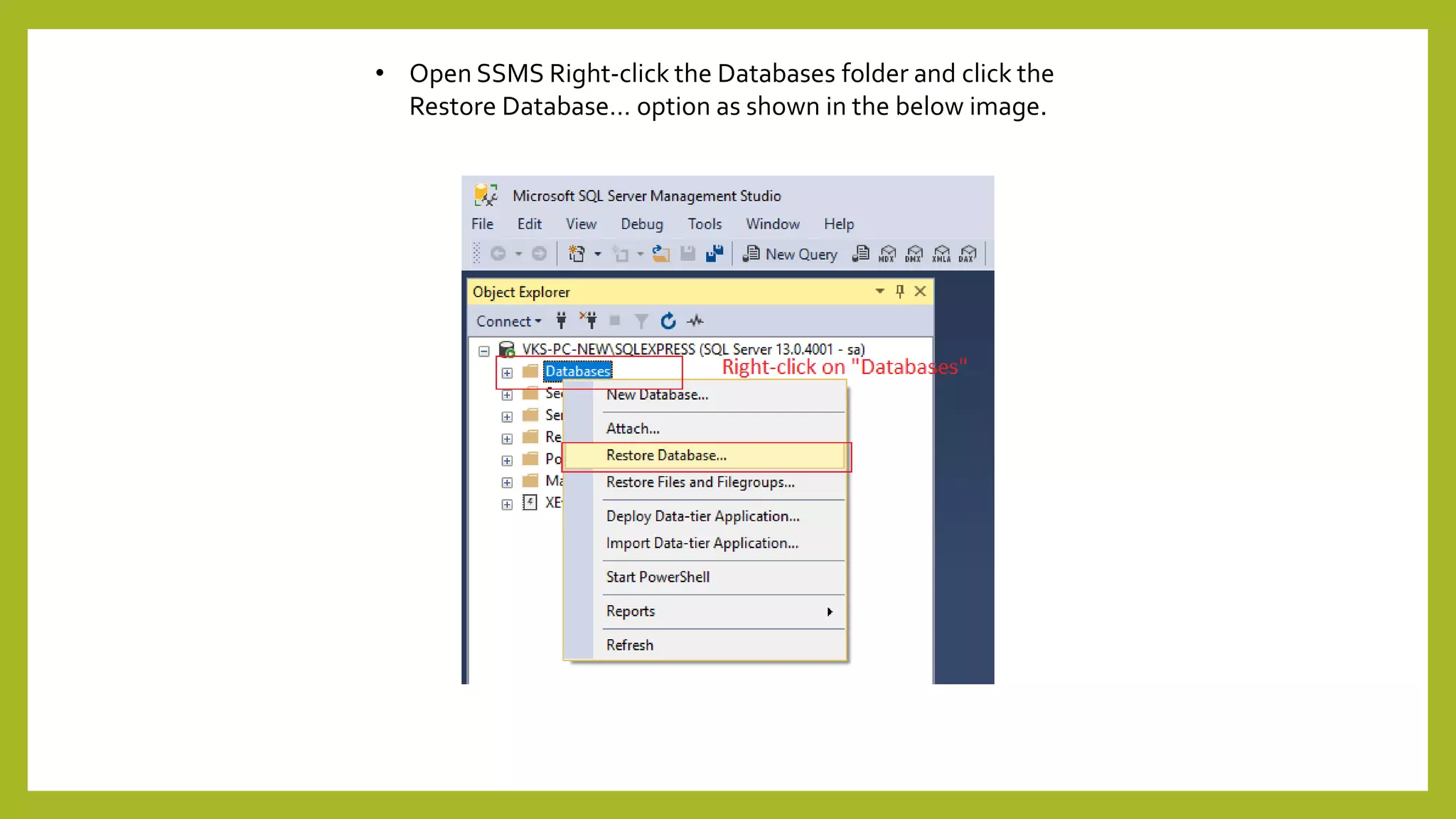 Microsoft Sql Server Database Administrationpptx Databases Computer Software And Applications