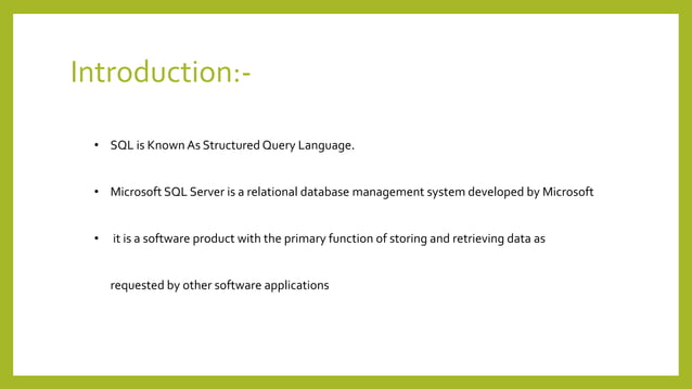 Microsoft SQL Server Database Administration.pptx | Databases | Computer Software and Applications
