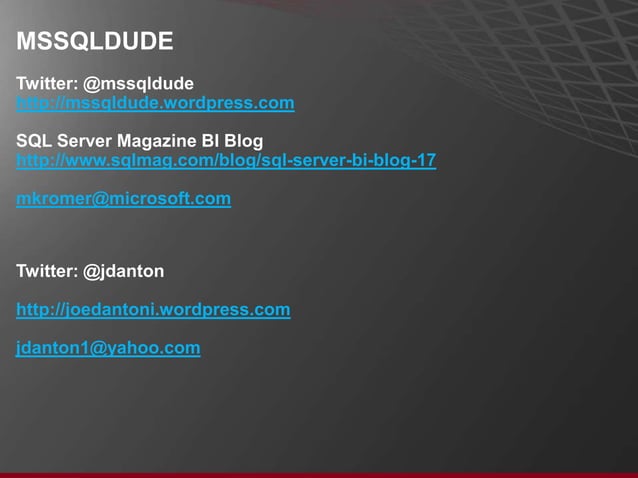 Microsoft SQL Server Data Warehouses for SQL Server DBAs | PPT