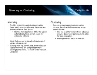 Microsoft SQL Server Flash Storage | PPT