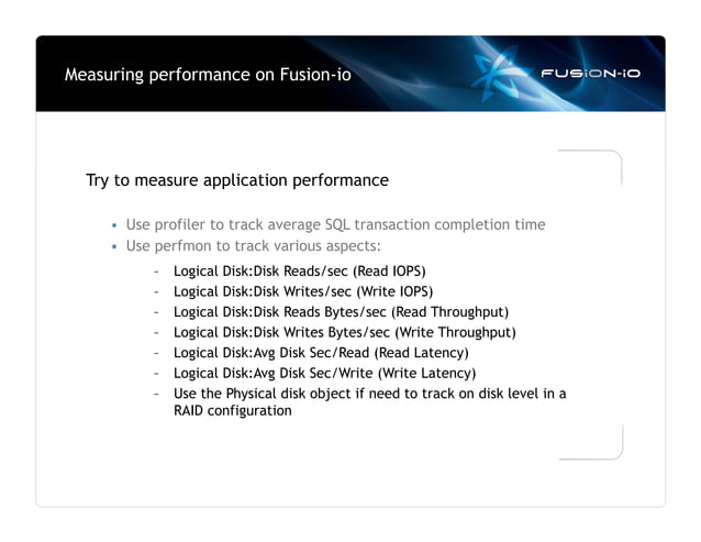 Microsoft SQL Server Flash Storage | PPT
