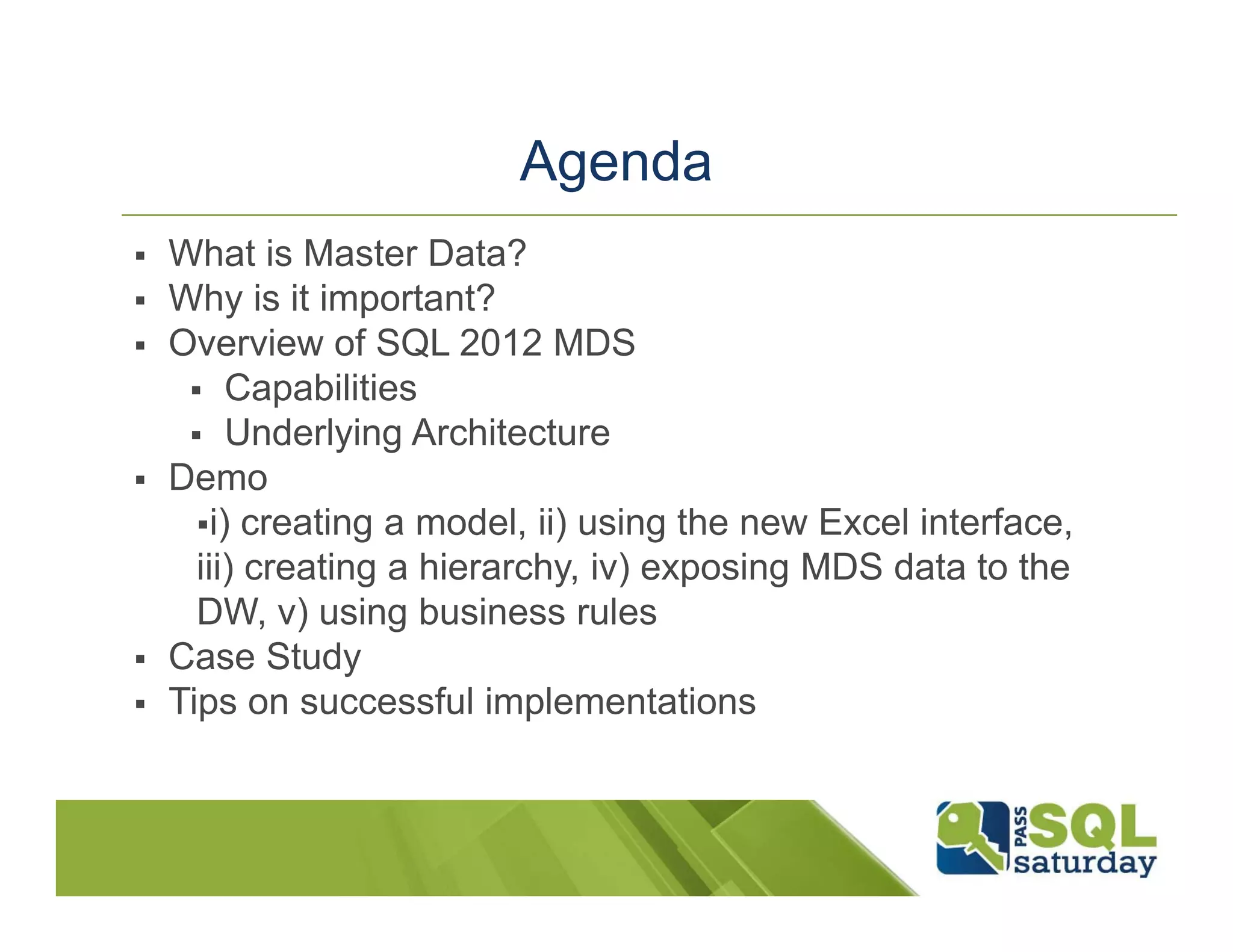 Microsoft SQL Server 2012 Master Data Services | PDF