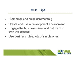 Microsoft SQL Server 2012 Master Data Services | PDF