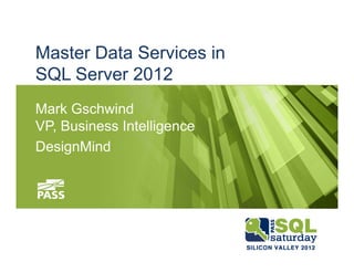 Microsoft Master Data Services with SQL Server 2012
