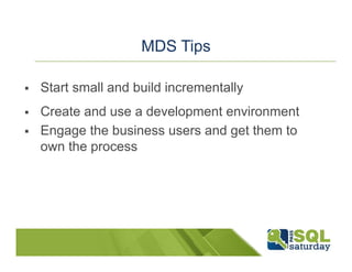 Microsoft Master Data Services with SQL Server 2012