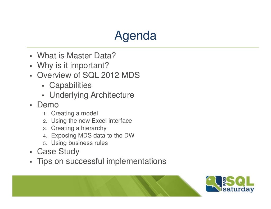Microsoft Master Data Services with SQL Server 2012