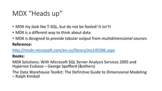 Microsoft SQL Server Analysis Services (SSAS) - A Practical ...