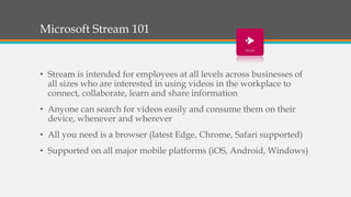 Microsoft Stream - The Video Evolution | PPTX