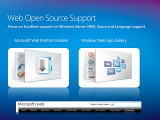 Microsoft support for open source application | PPT
