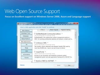 Microsoft support for open source application | PPT