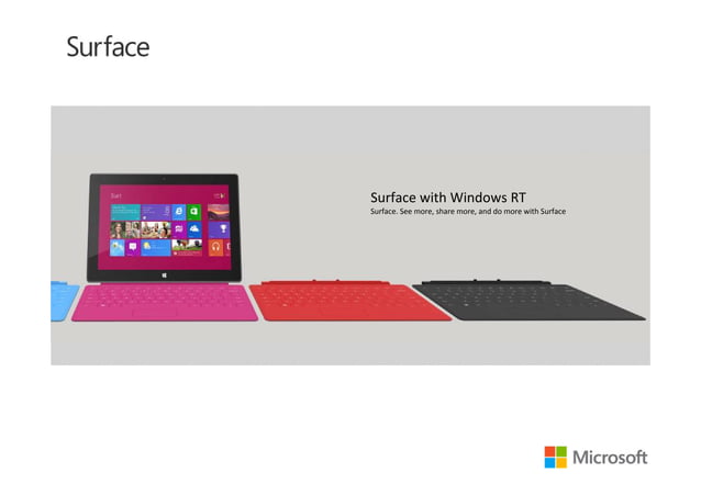 Introducing Windows RT Tablet - Microsoft Surface | PDF | Consumer ...