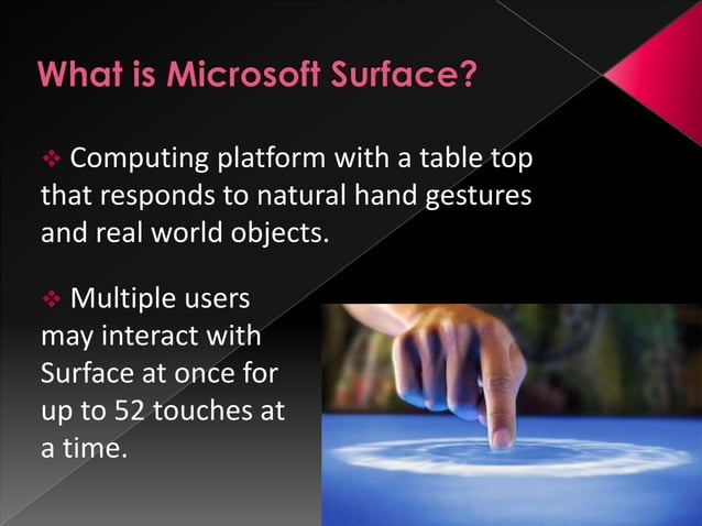 Microsoft Surface | PPTX | Operating Systems | Computer Software and Applications