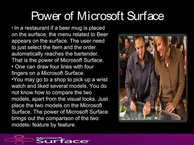 Microsoft surface | PPT