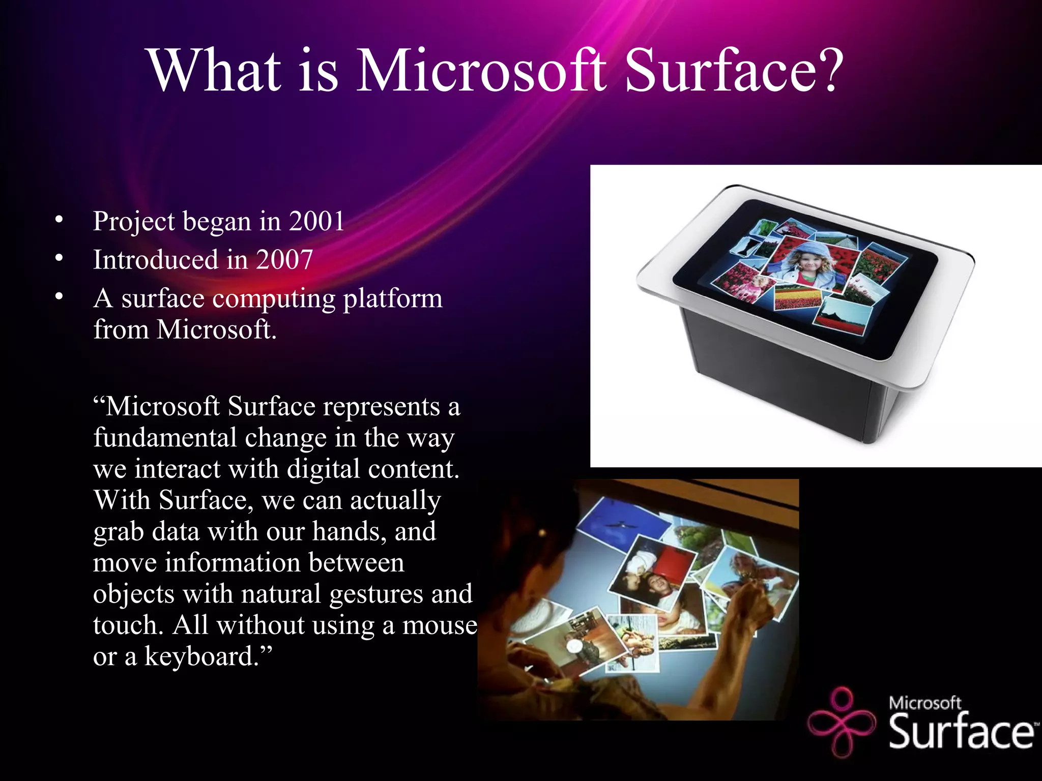 Microsoft surface | PPT